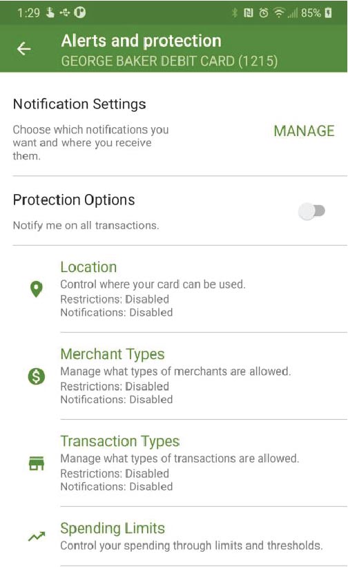 Card Management | Champlain National Bank