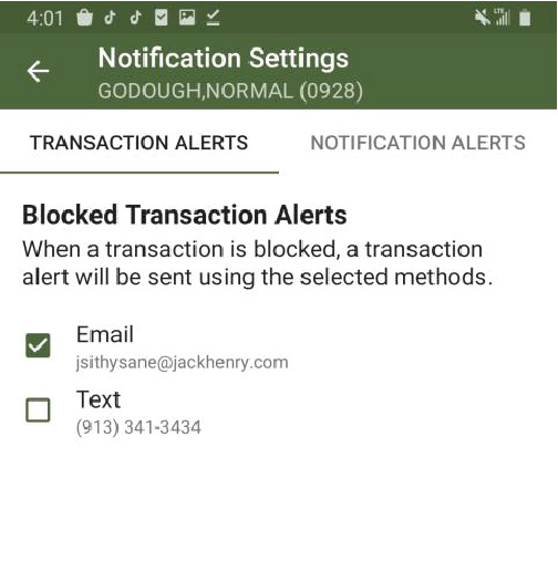 Card Management | Champlain National Bank